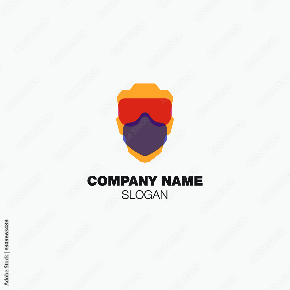 Hygiene, Disinfection and Decontamination Company Logo Vector. A head ...