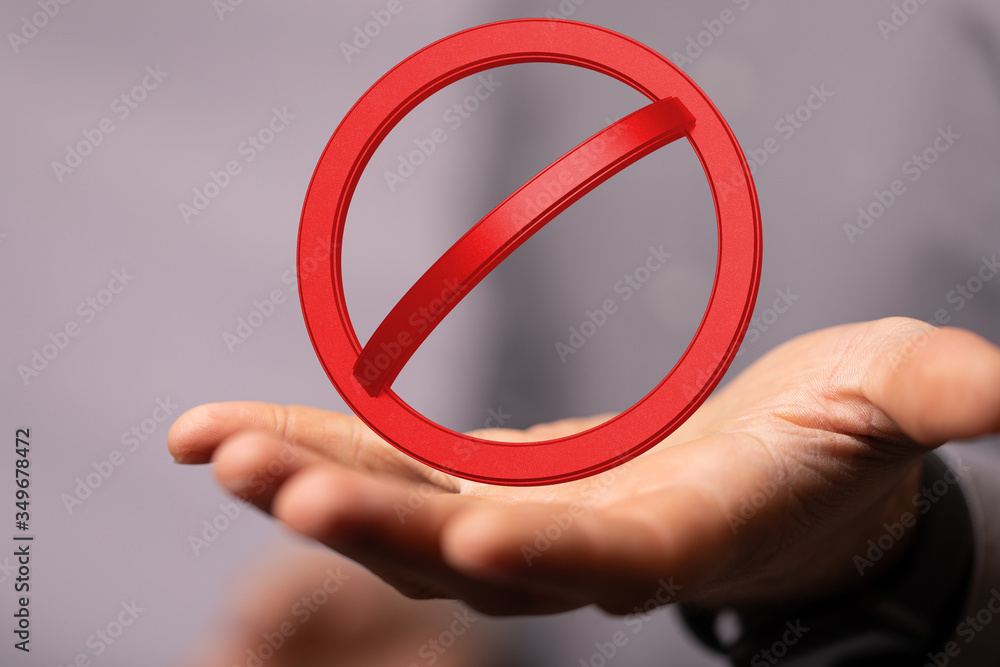 warning stop sign attention symbol Stock Photo | Adobe Stock
