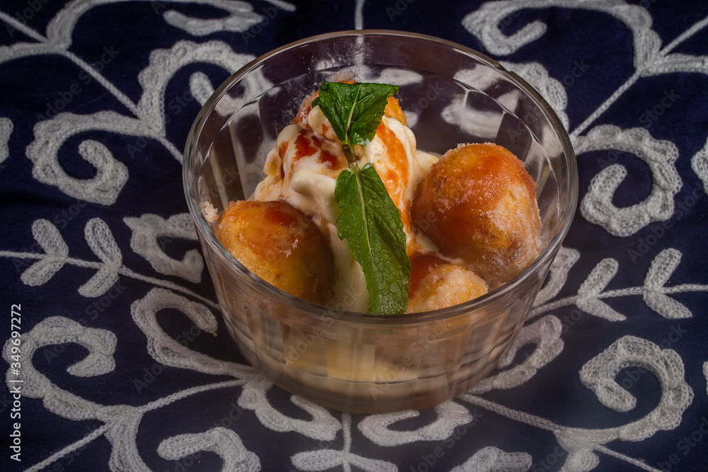 mini fried cakes with sugar and traditional cinnamon from Brazil where ...