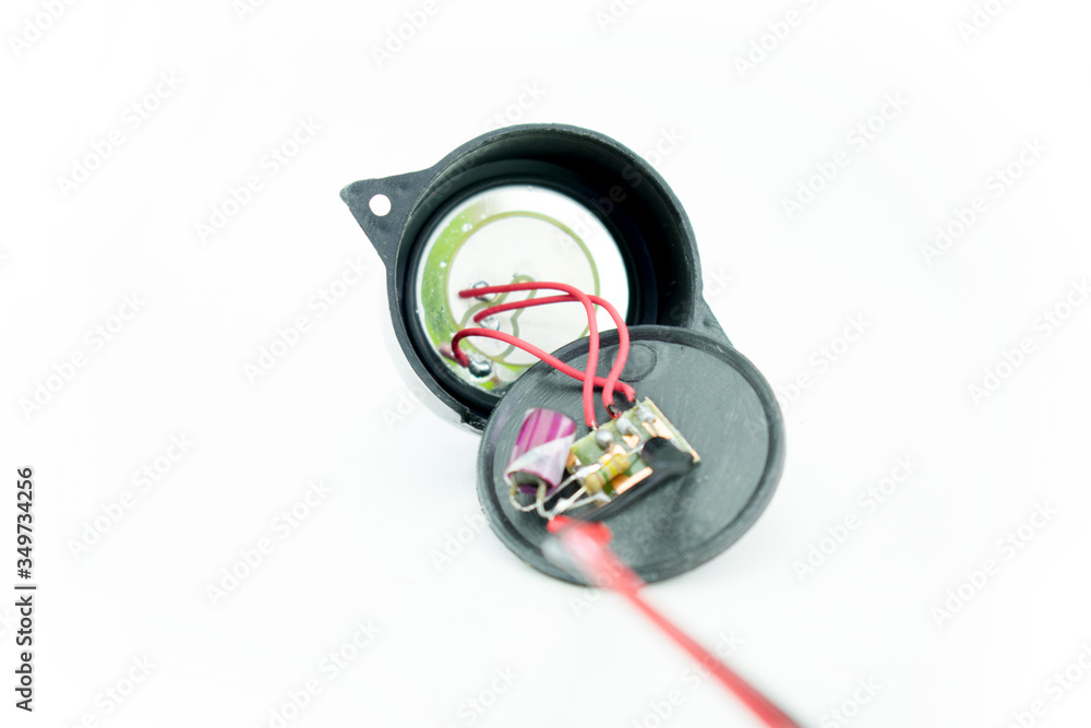Photo & Art Print Electronic Piezo buzzer inside view, BM Digital