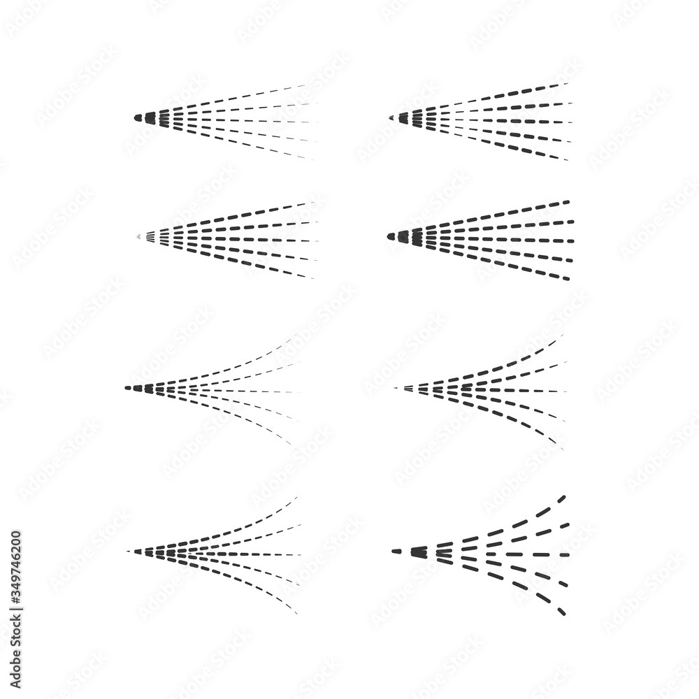 Air Spray vector, aerosol, spray cloud, fluid spray, spray icon set ...