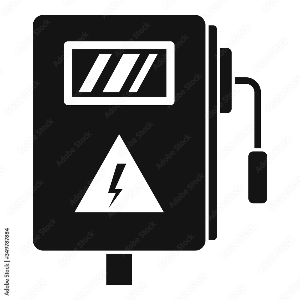 Electric box icon. Simple illustration of electric box vector icon for ...