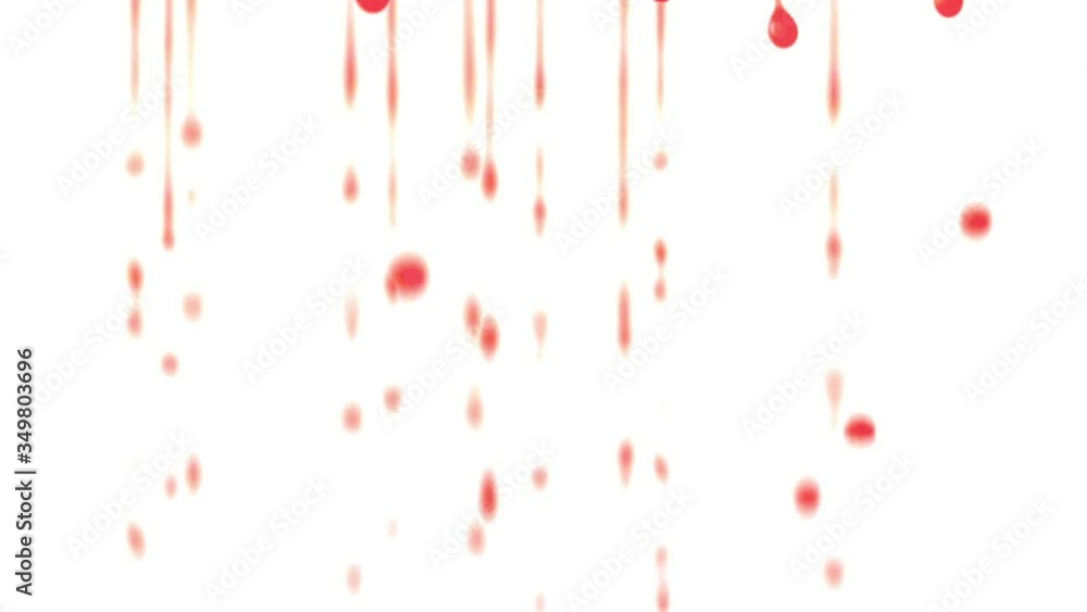 Drops of blood fall down. Allegory of flowing blood. It can be used as ...