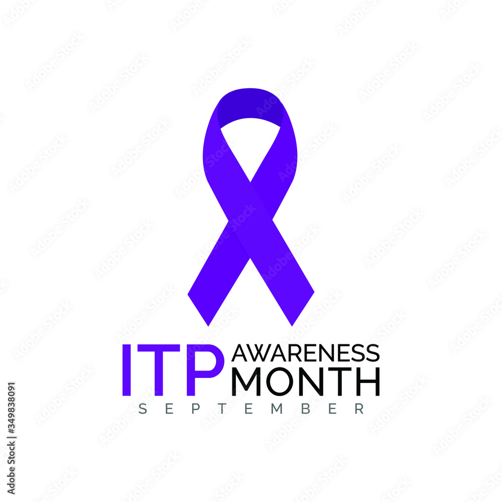 Vector illustration on the theme of ITP (immune thrombocytopenia ...