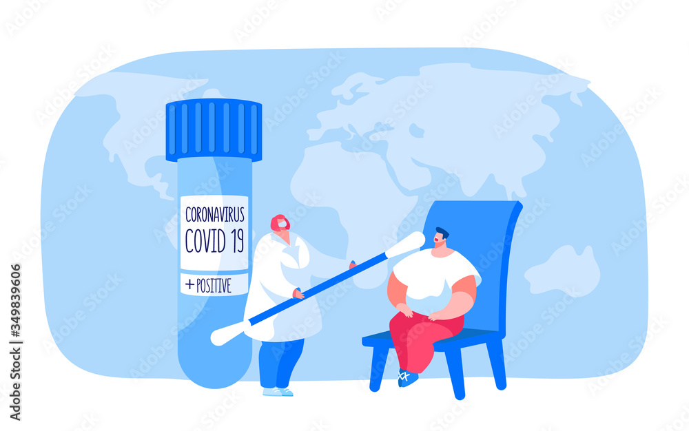 Coronavirus Infection Test. Sampling from Larynx to Determine ...