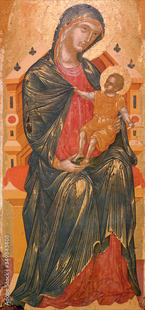 Ancient Hodegetria icon of Italo-Cretan style - Virgin Mary with Child ...