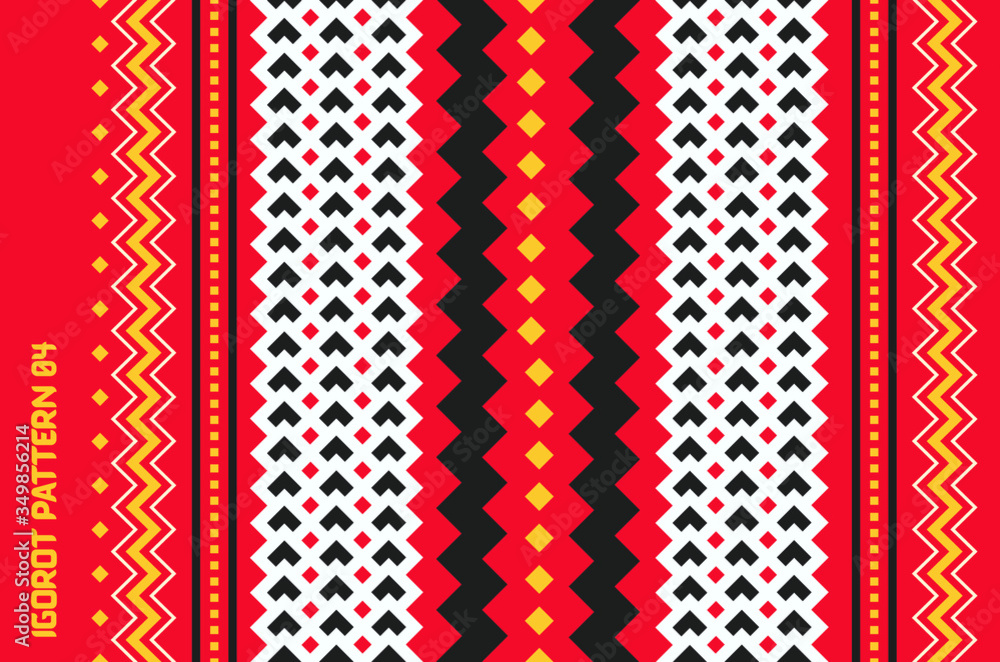 Iggorot Philippine Ethnic Group Pattern Stock Vector | Adobe Stock