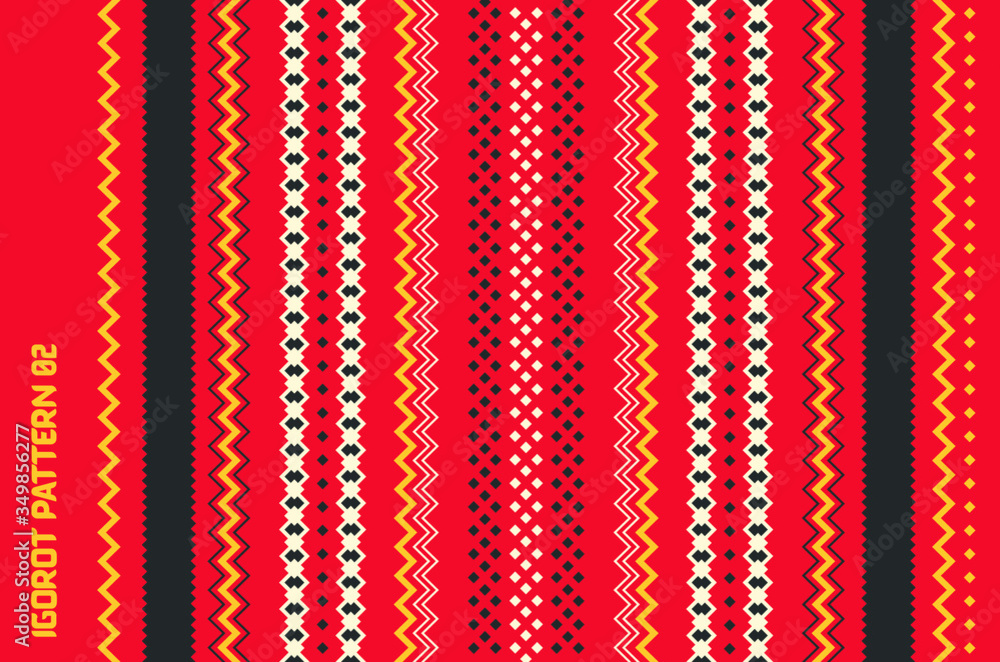 Iggorot Philippine Ethnic Group Pattern Stock Vector | Adobe Stock