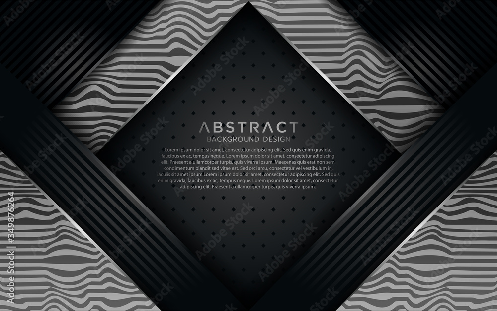 Black background and grey wood texture gradient background design ...