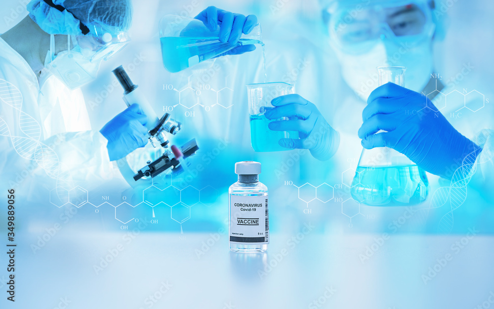 Image LAB of Coronavirus covid-19 sample test with microscope by ...