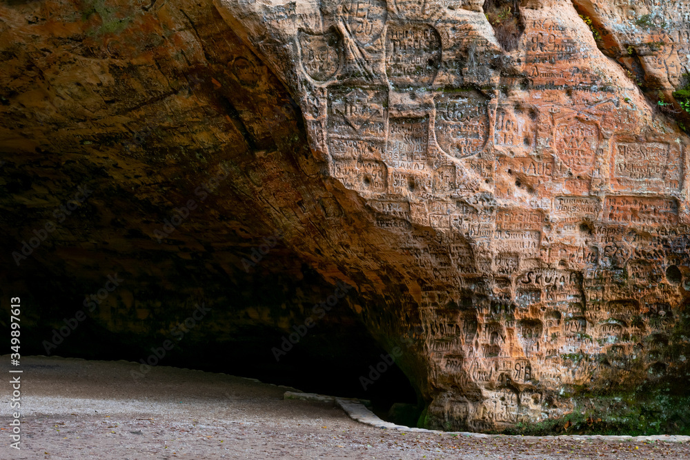 The widest and highest cave in the Baltic countries known as Gutman's ...