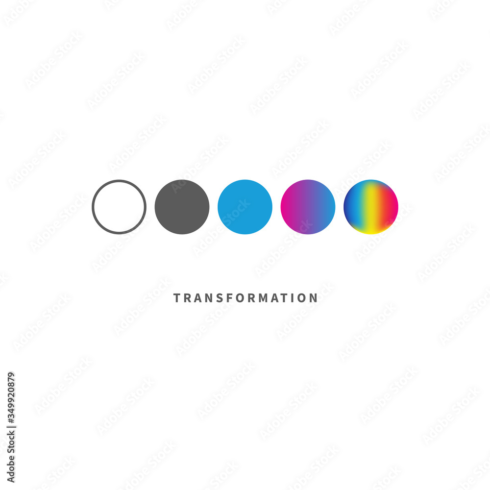 Logo coaching. Logo transforming, transformation Stock Vector | Adobe Stock