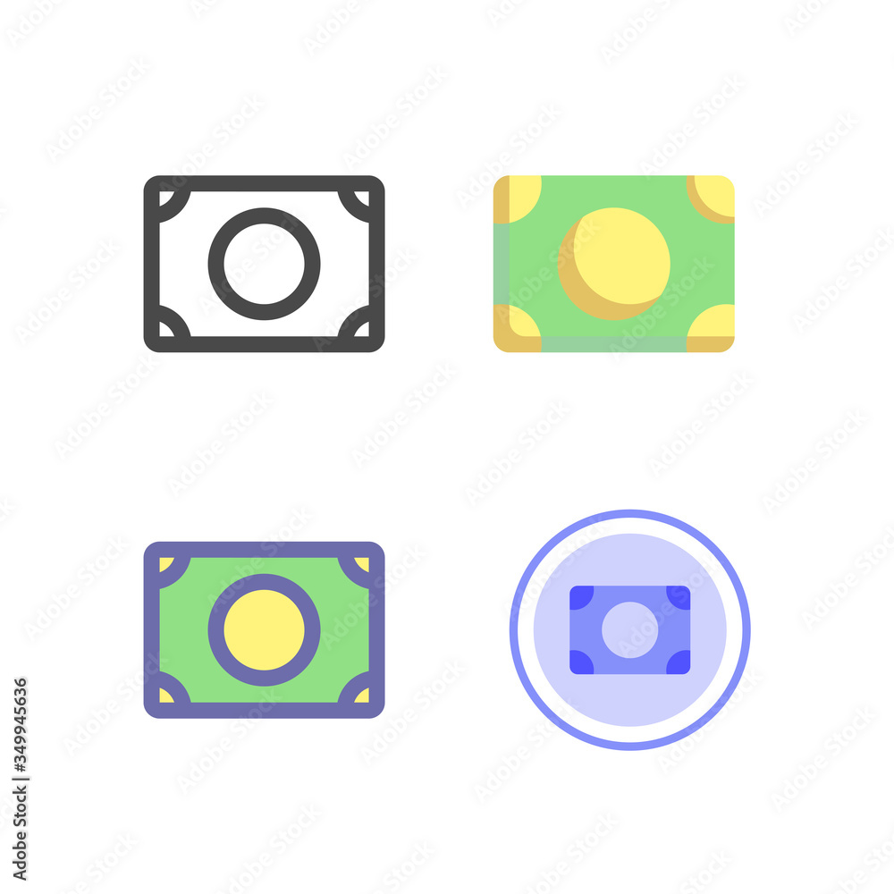 money icon pack isolated on white background. for your web site design ...