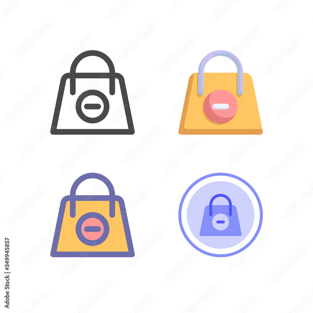 bag icon pack isolated on white background. for your web site design ...