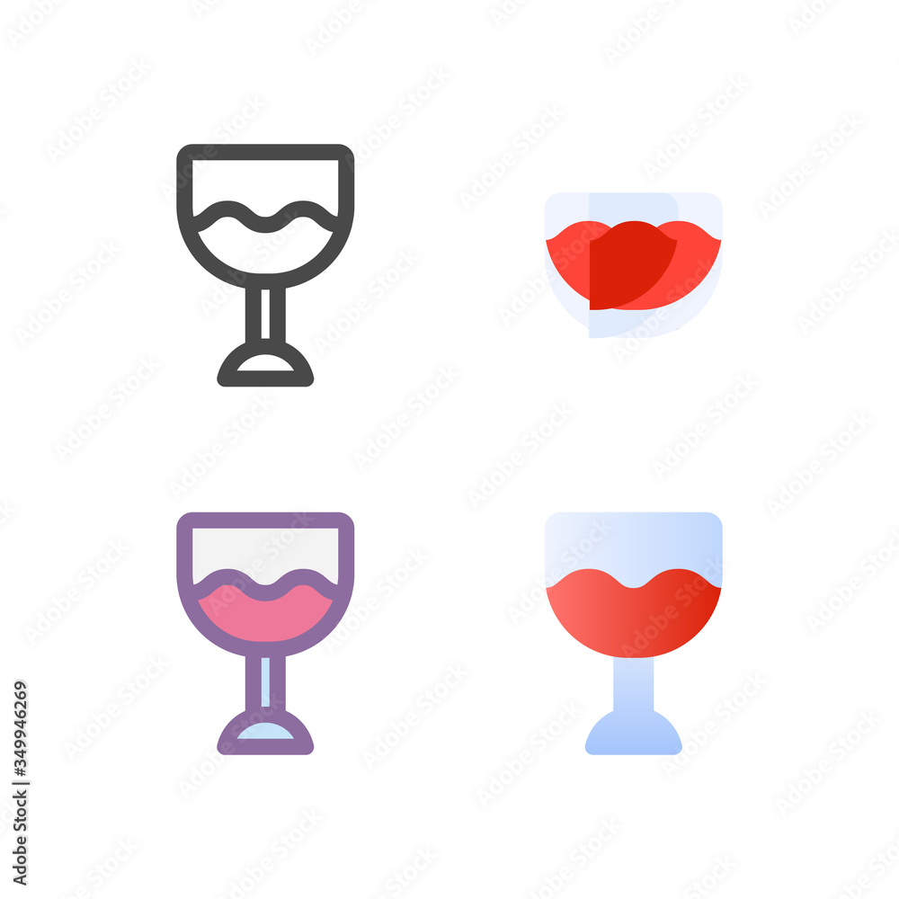 whine icon pack isolated on white background. for your web site design ...