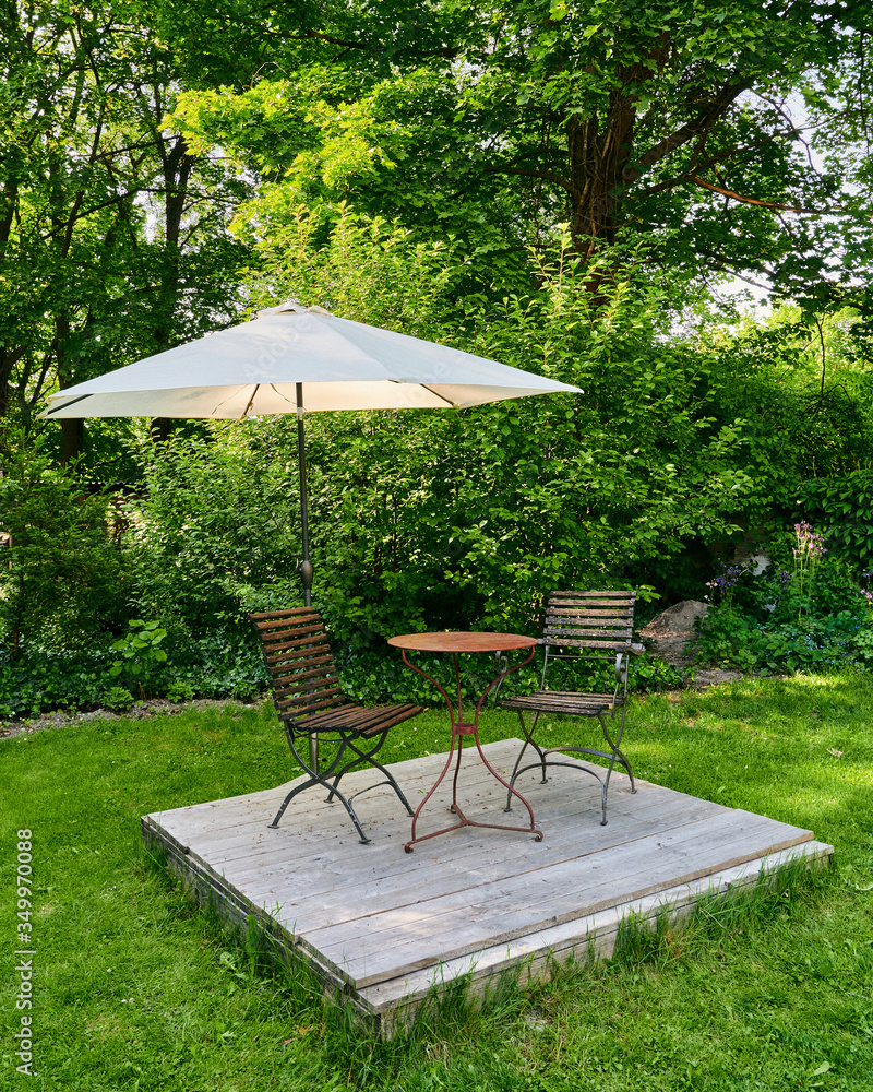 Verwunderlich Sonnenschirm Mit Tisch Bilder