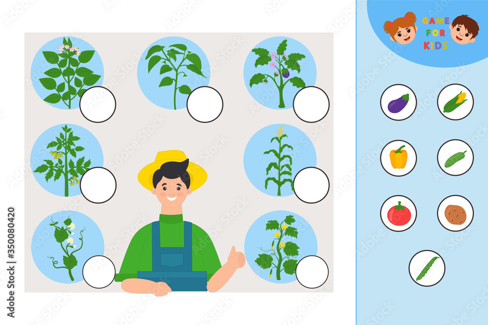 Education logic game for preschool kids. Kids activity sheet. Find the ...