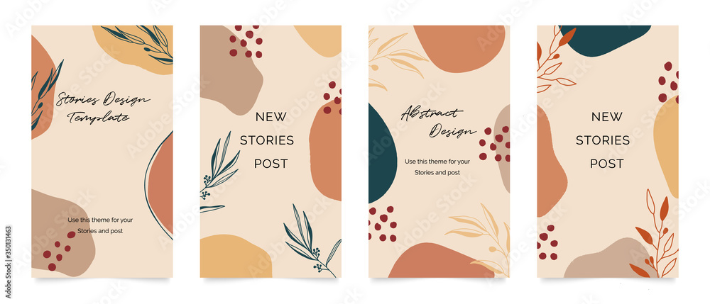 Instagram post template. Design backgrounds for social media stories ...