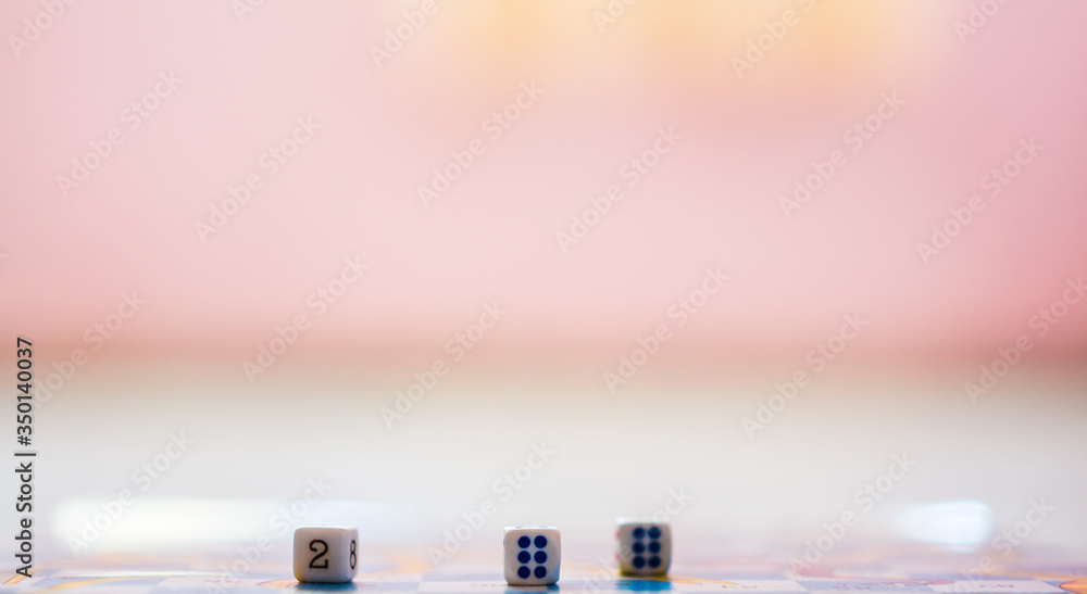 Dice on the Snake and ladder game Stock Photo | Adobe Stock