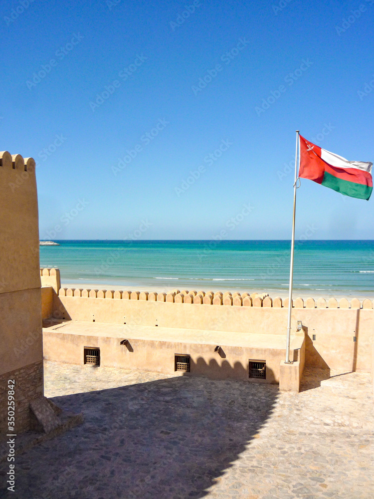 Amazing desert landscape and scenery with rocks and sand and Arabian ...