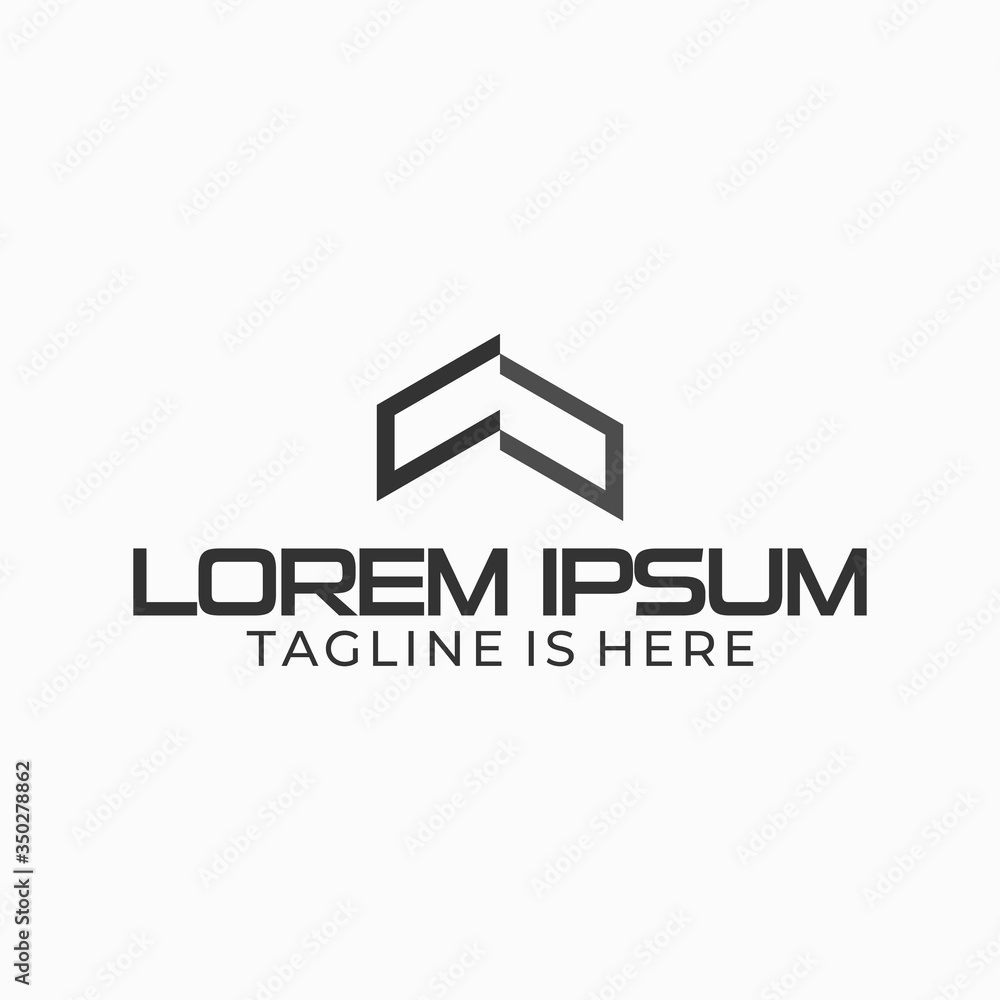 Design a level up symbol logo in a monogram style. Stock Vector | Adobe ...