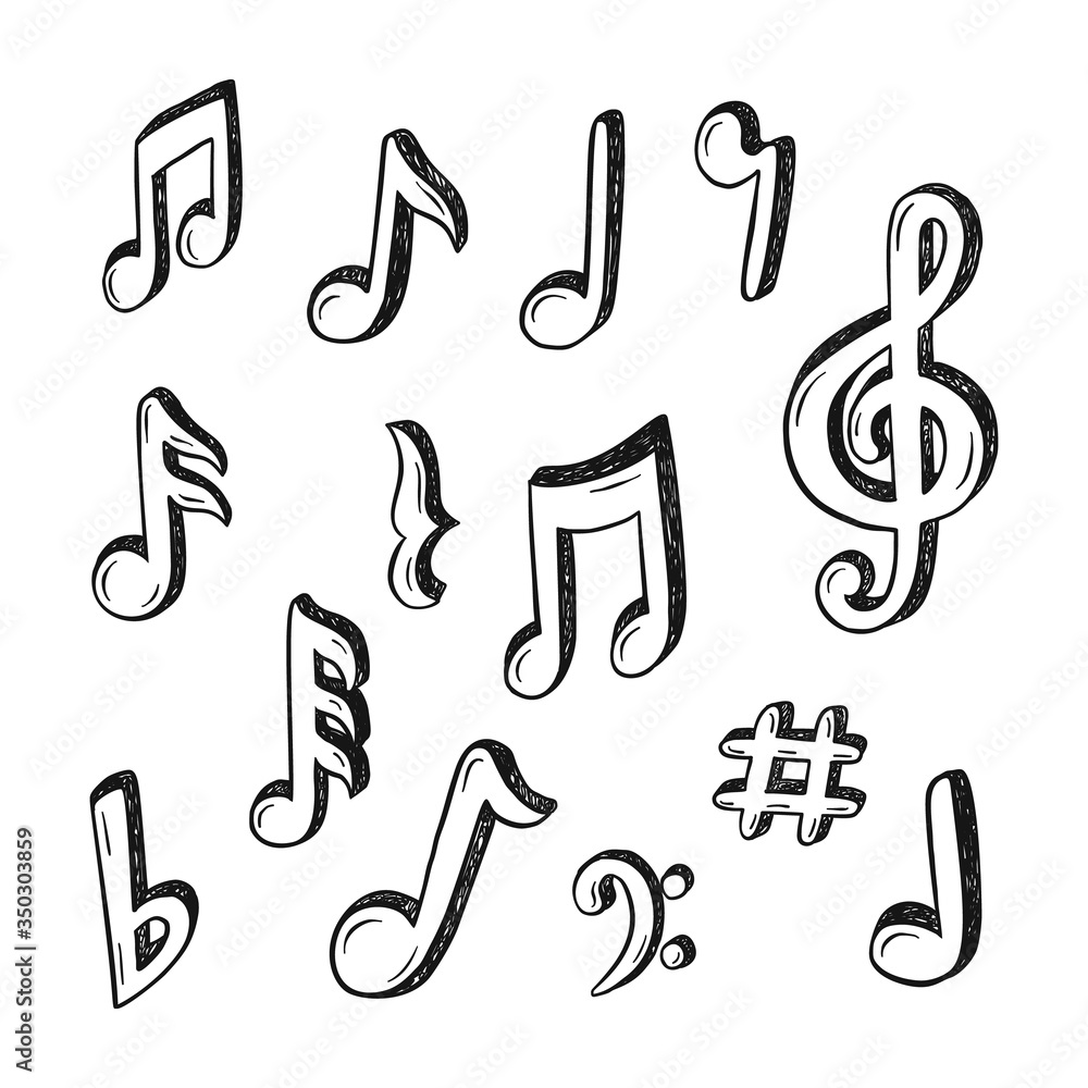 Doodles Of Music Notes