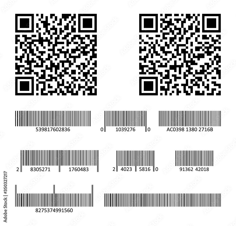 Vector code bar for design product. Scan barcode for packaging element ...