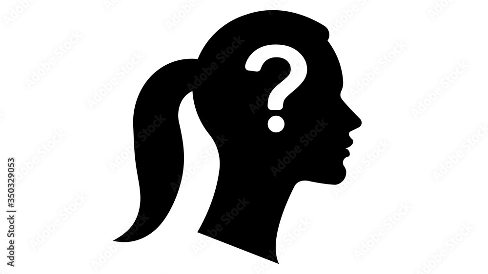 Question Mark Face Women