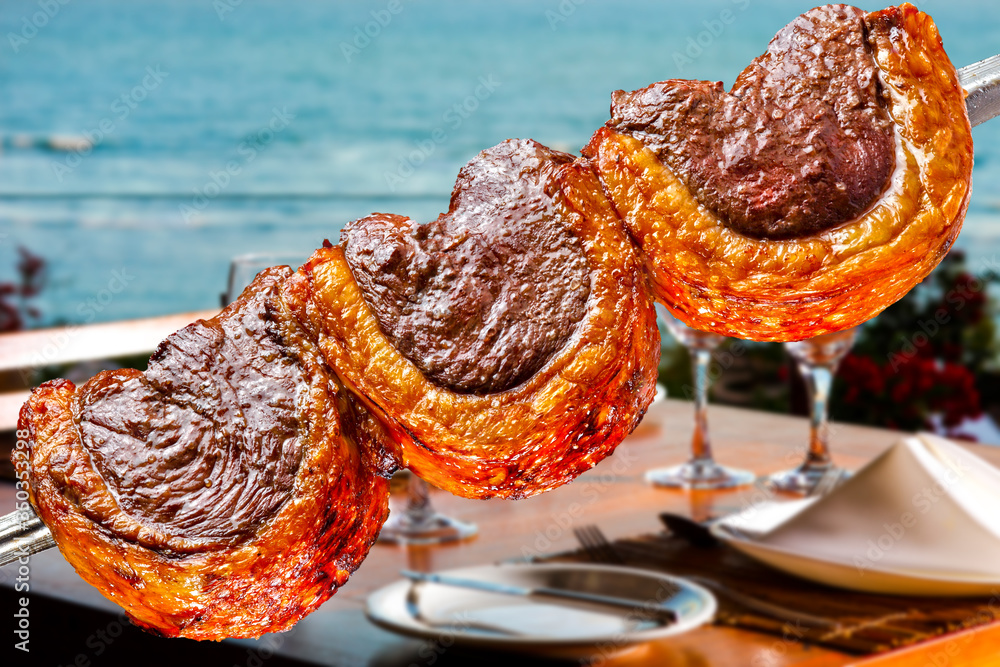 Picanha, traditional Brazilian beef cut Stock Photo | Adobe Stock