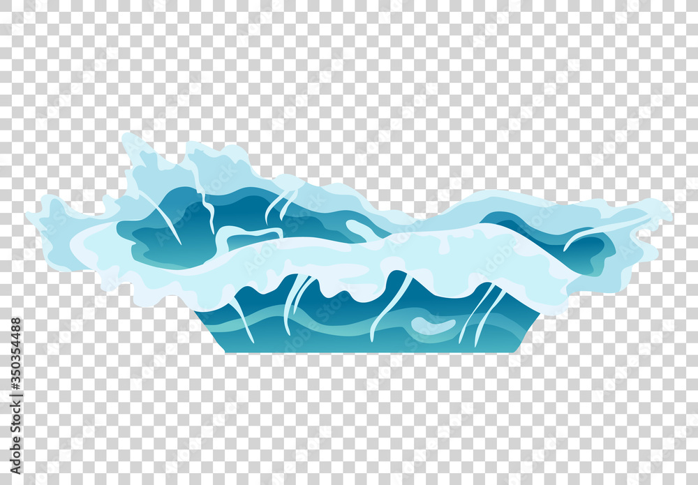 Water splash animation. Shock waves on transparent background. Spray ...