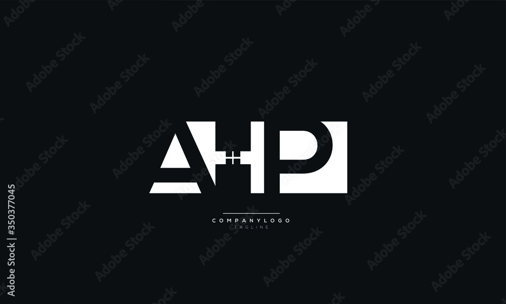 AHP Letter Logo Alphabet Design Icon Vector Symbol Stock Vector | Adobe ...