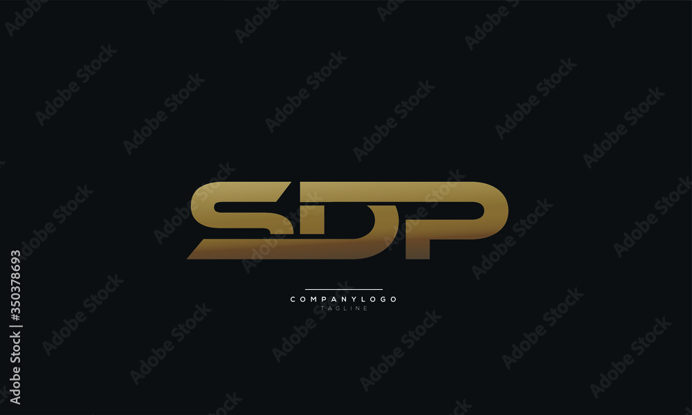 SDP Letter Logo Alphabet Design Icon Vector Symbol Stock Vector | Adobe ...