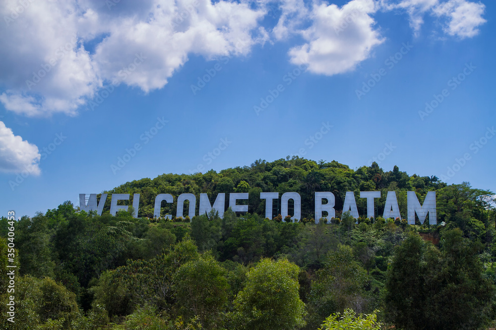 welcome to Batam sign. Batam island of Indonesia Stock Photo | Adobe Stock