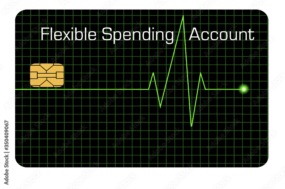 Here is a flexible spending account debit card designed with an EKG ...