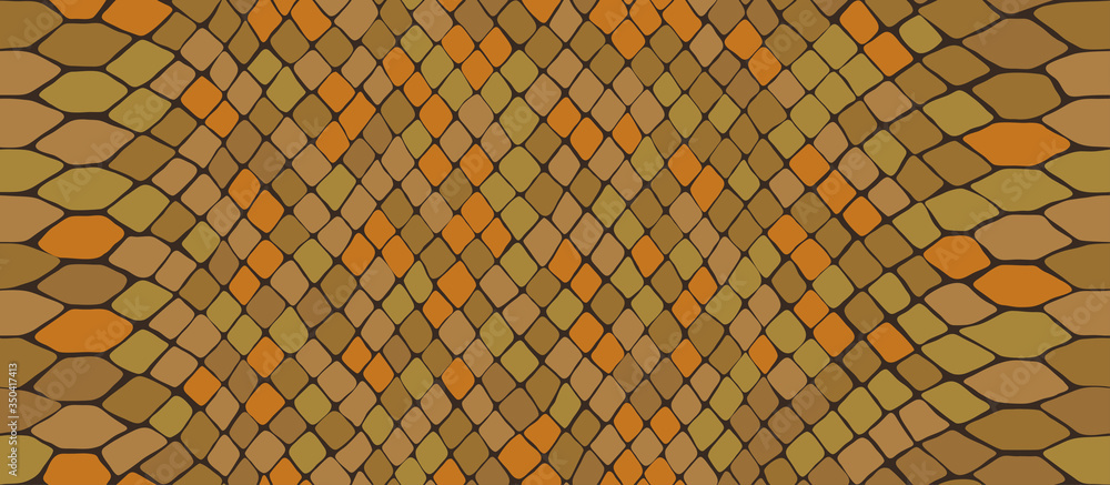Vector snake skin, reptile camouflage pattern for fabric design. Animal ...