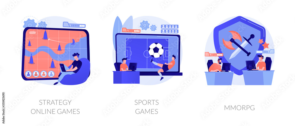 Internet and video gamers streaming. Cybersport tournament. Modern ...