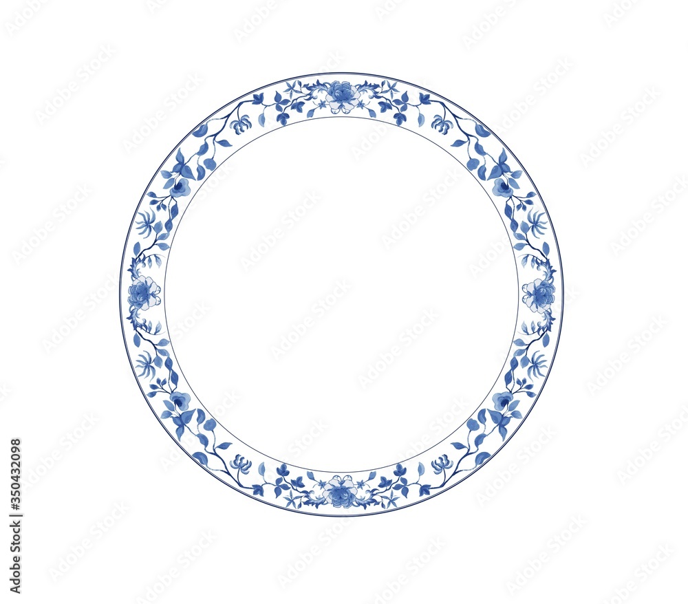 Artistic expression of Oriental culture, blue and white porcelain ...