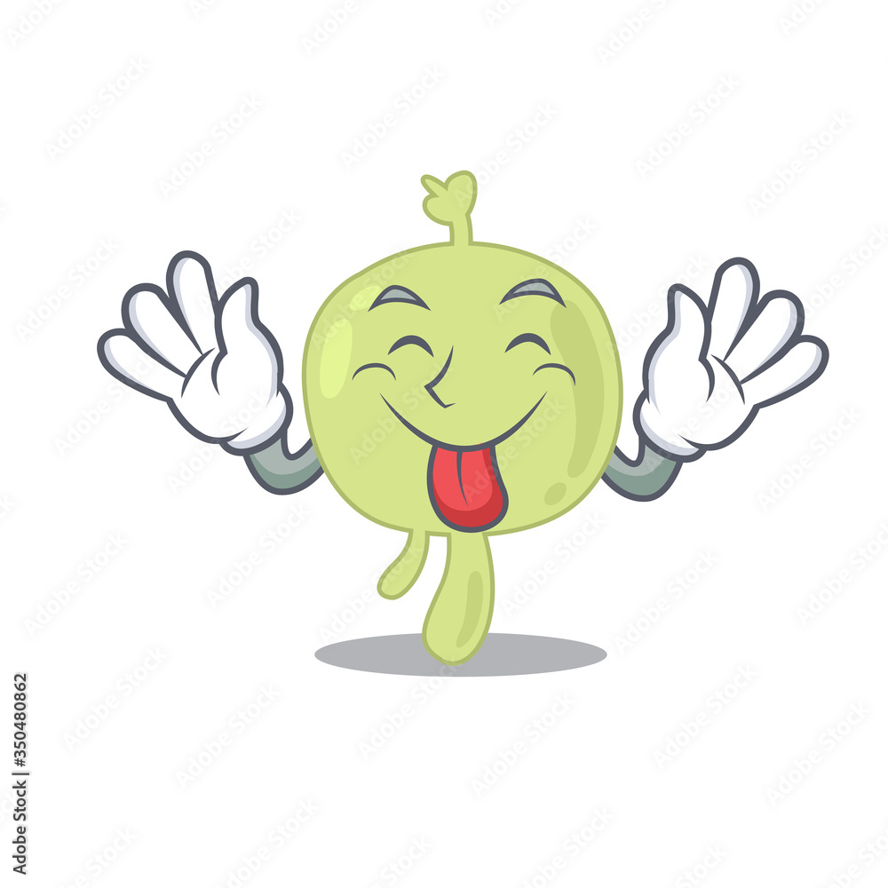 Funny lymph node cartoon design with tongue out face Stock Vector ...