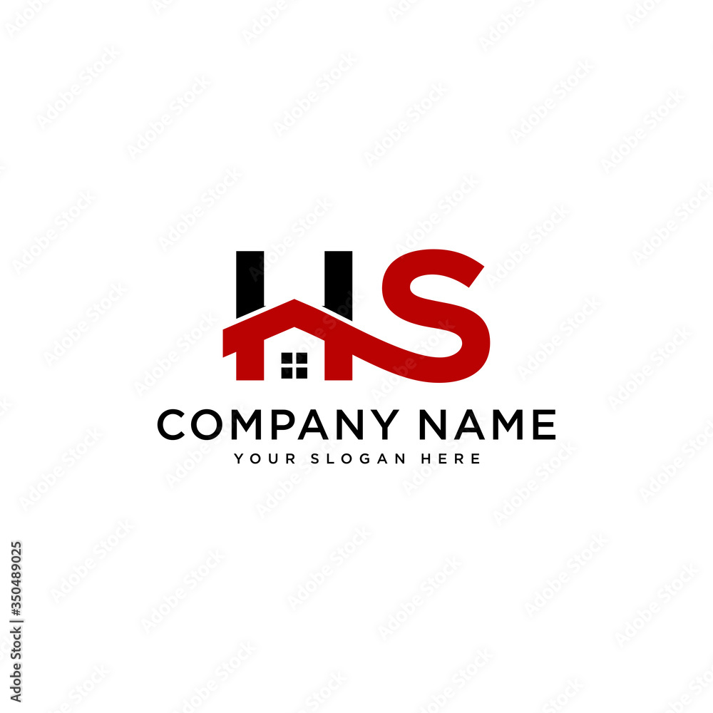Initial HS home logo icon design vector, Vector illustration Stock ...