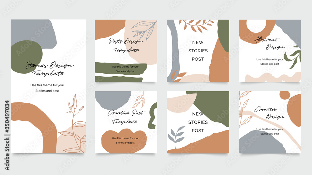 Design backgrounds for social media post and stories. Photo frame ...