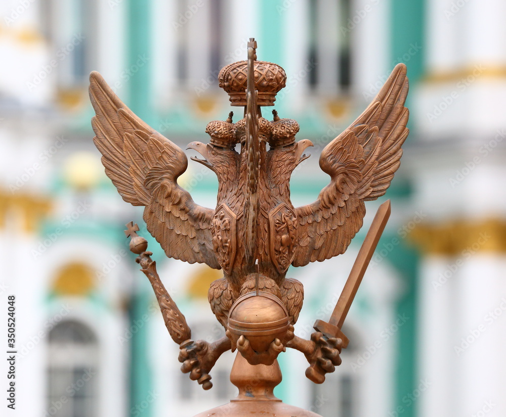 Double-headed eagle of the Russian Empire Stock Photo | Adobe Stock