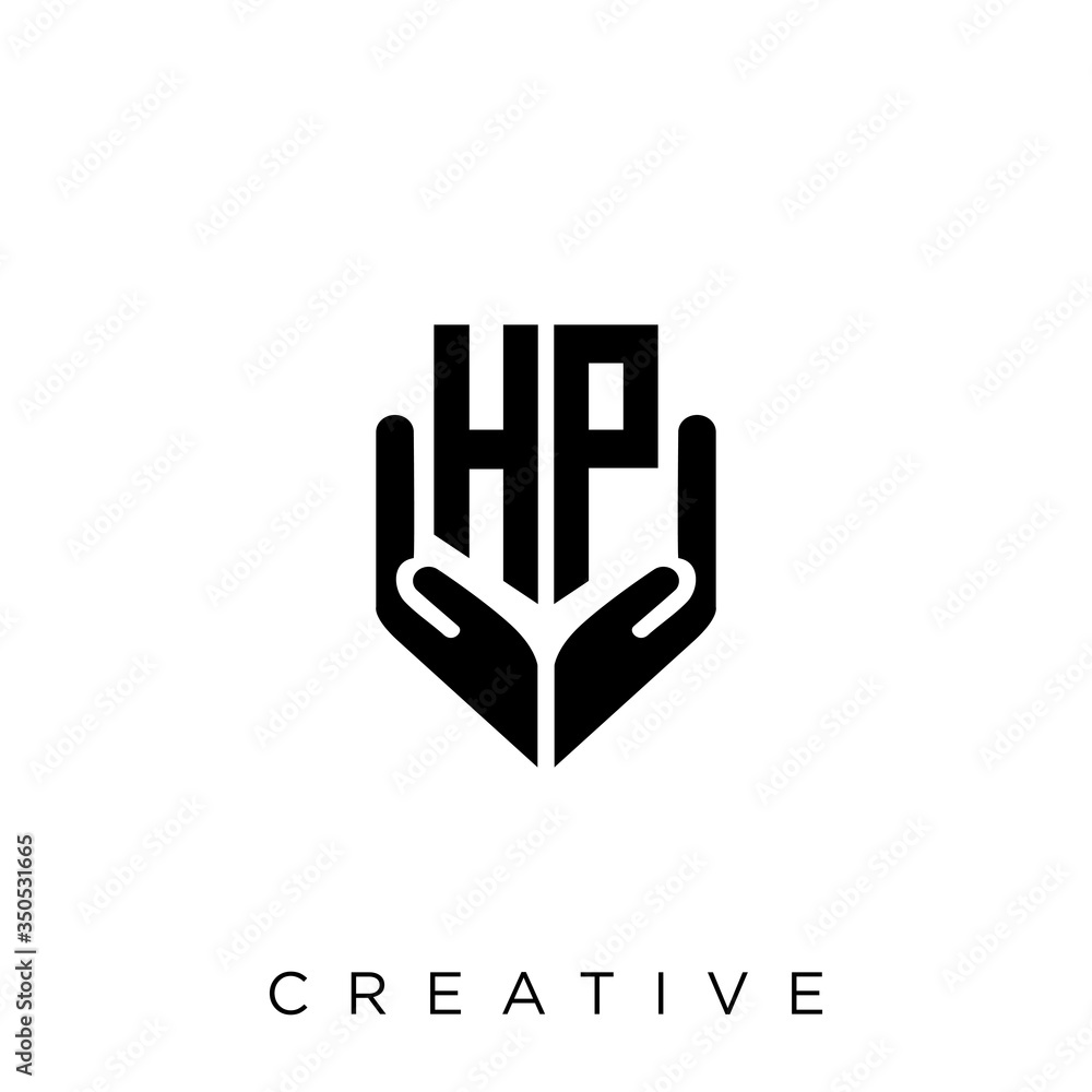 hp shield hand logo design vector icon Stock Vector | Adobe Stock