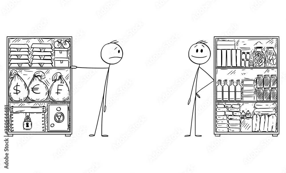 Vector cartoon stick figure drawing conceptual illustration of man with ...