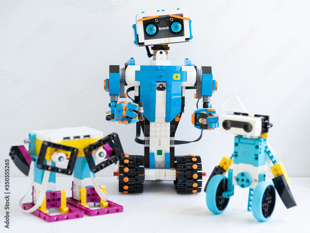 Minsk, Belarus. May, 2020. The new Spike Prime Lego robot. It can help ...