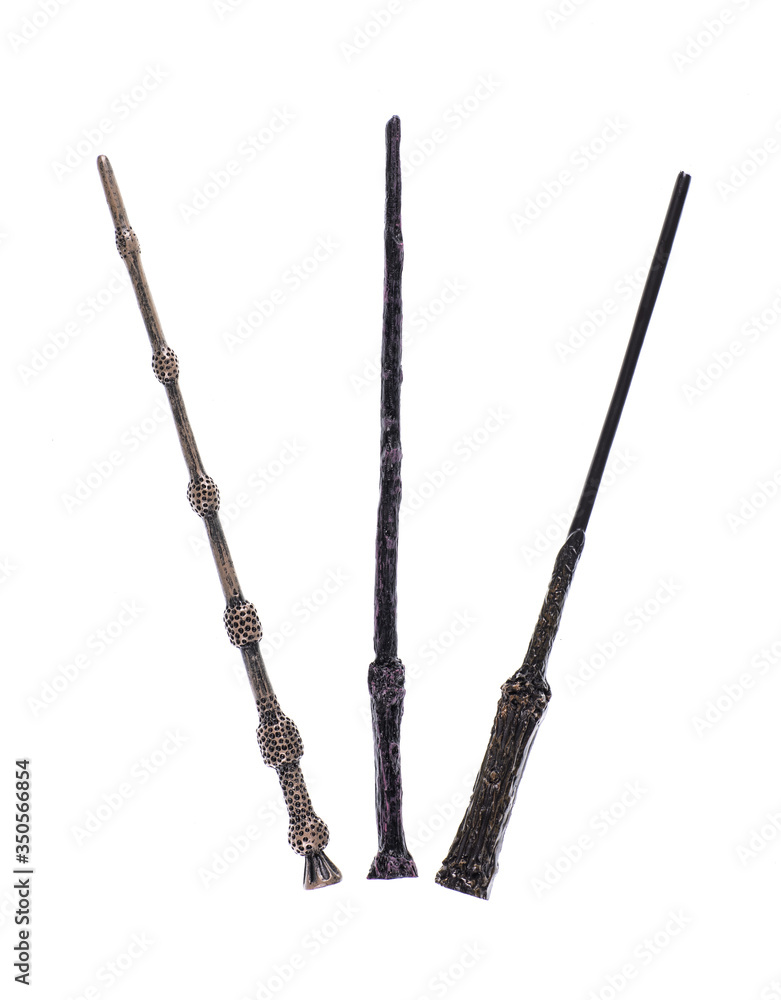 magic wand ,elder wand isolated on white background Stock Photo | Adobe ...