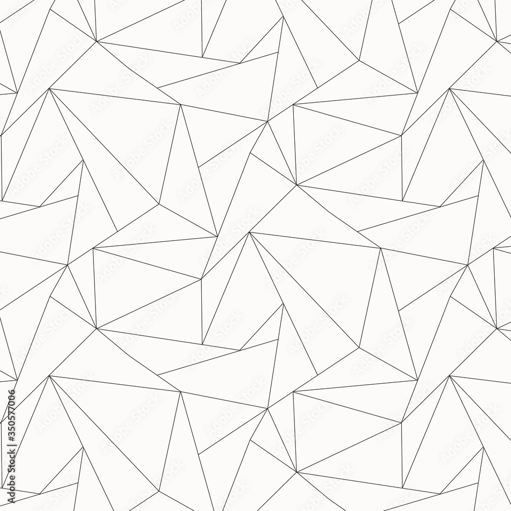 Geometric vector pattern, repeating asymmetry linear triangle shape or ...
