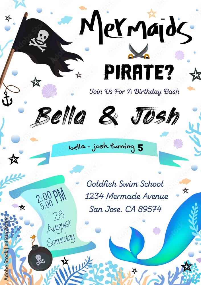 Pirate Invitation Background