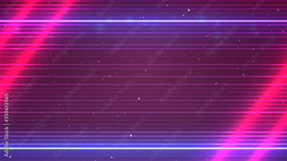 Cyberpunk neon background. Pink and blue light. Retro future style ...
