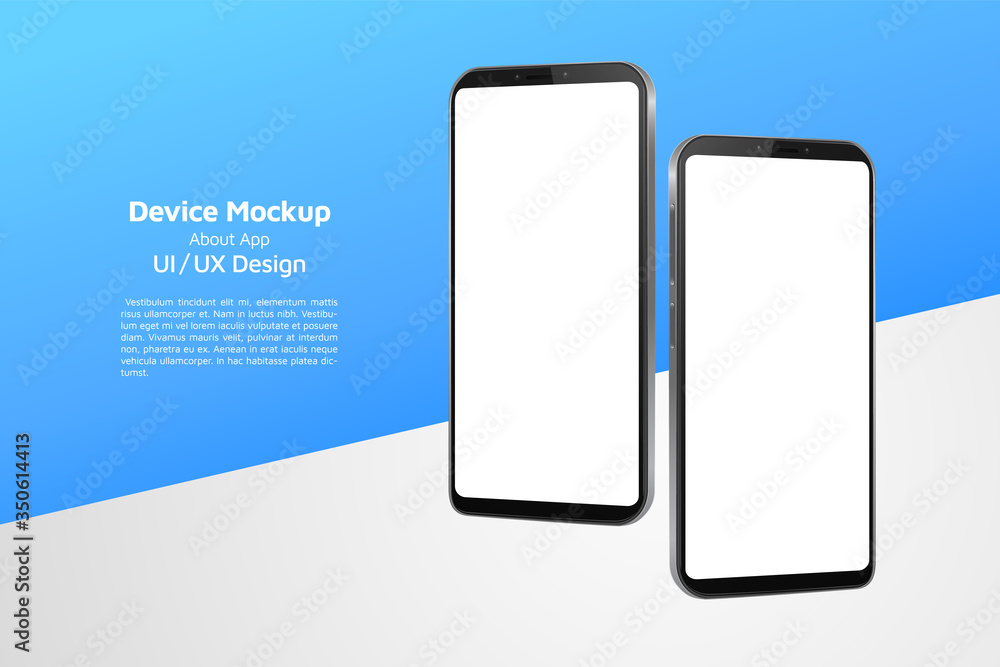 Smartphone isometric perspective view. Template for infographics or ...