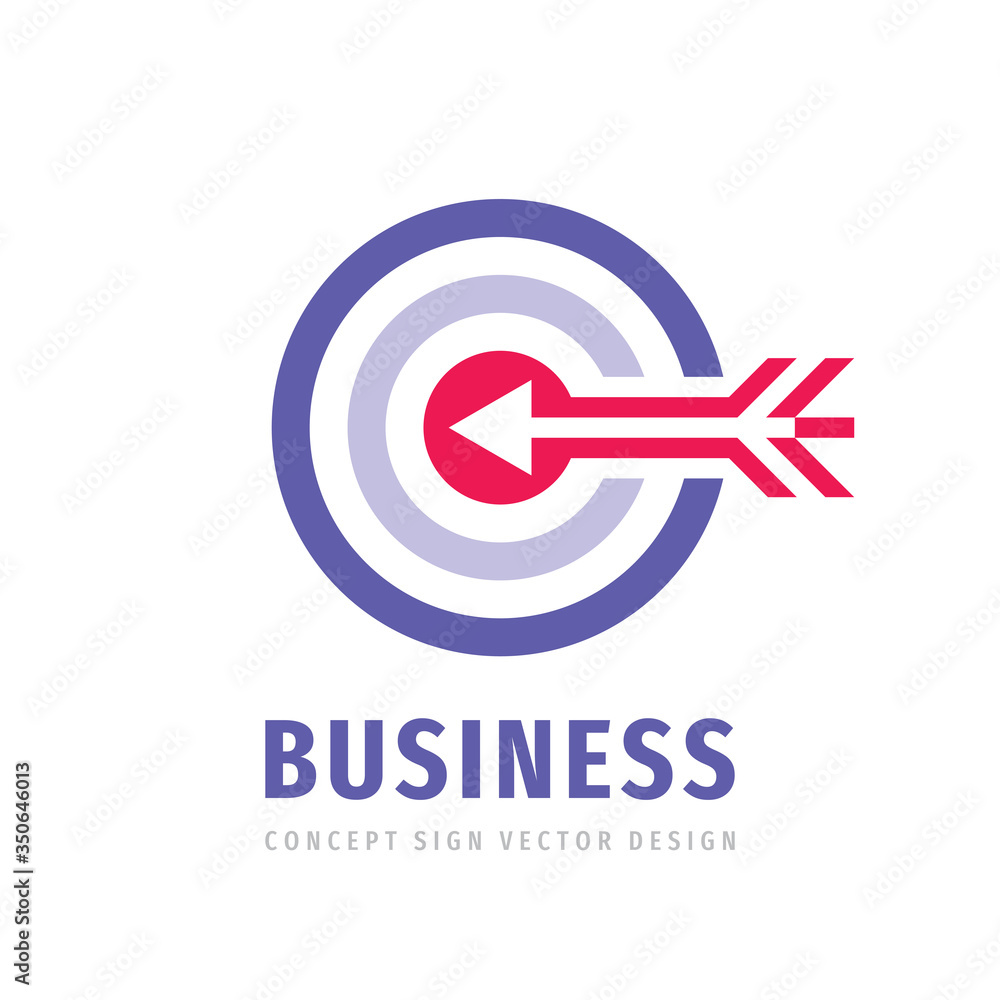Business strategy logo tempate design. Arrow target logo symbol ...